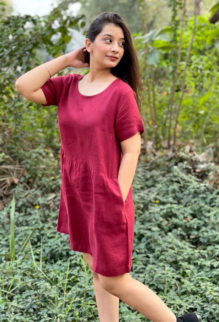 A-LINE LINEN FROCK – The Linen Way